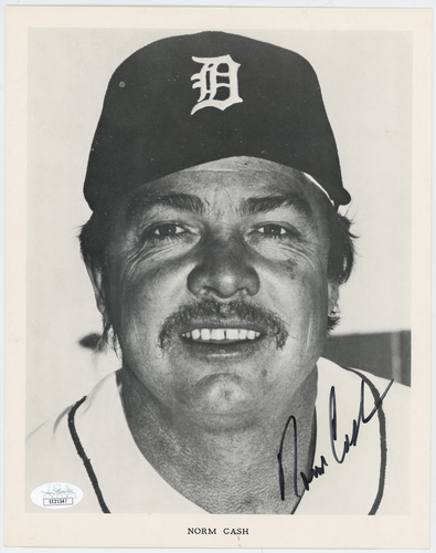 Norm Cash Detroit Tigers Autographed Signed 8x10 Original Promo Photo ...