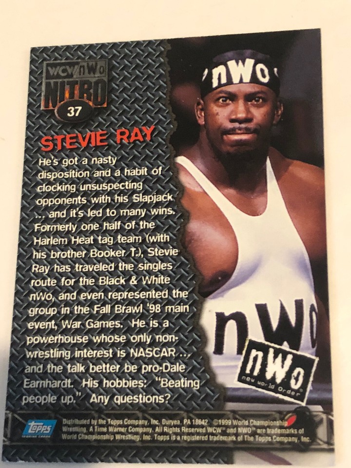 Stevie Ray WCW Trading Card #37 World Championship Wrestling 1999 | eBay
