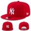New Era New York Yankees Snapback Hat MLB Basic Game Red Adjustable Cap ...