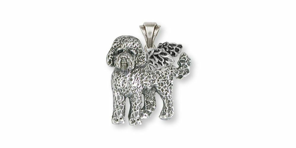 Labradoodle Angel Pendant Jewelry Sterling Silver Handmade Dog Pendant ...