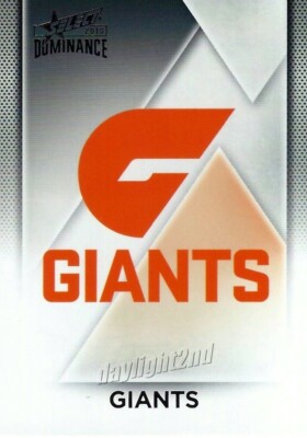2019 GWS GIANTS AFL Card CLUB LOGO Dominance | eBay Australia
