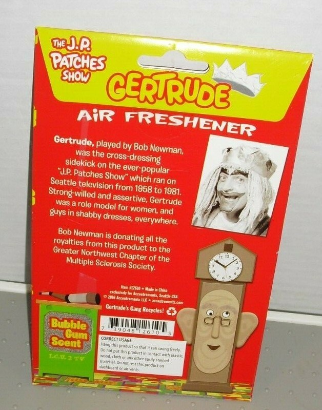 NEW GERTRUDE Air Freshener Bubble Gum Scent J P Patches Archie ...