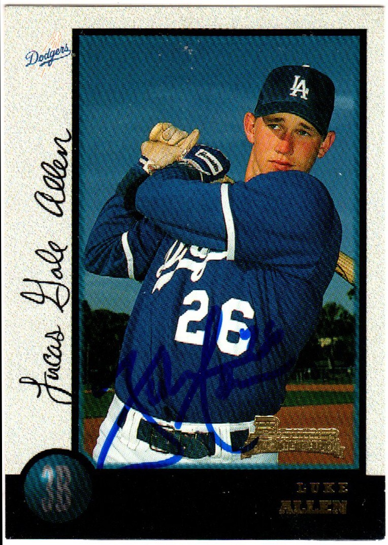 Luke Allen Autograph 1998 Bowman Auto Card DODGERS | eBay