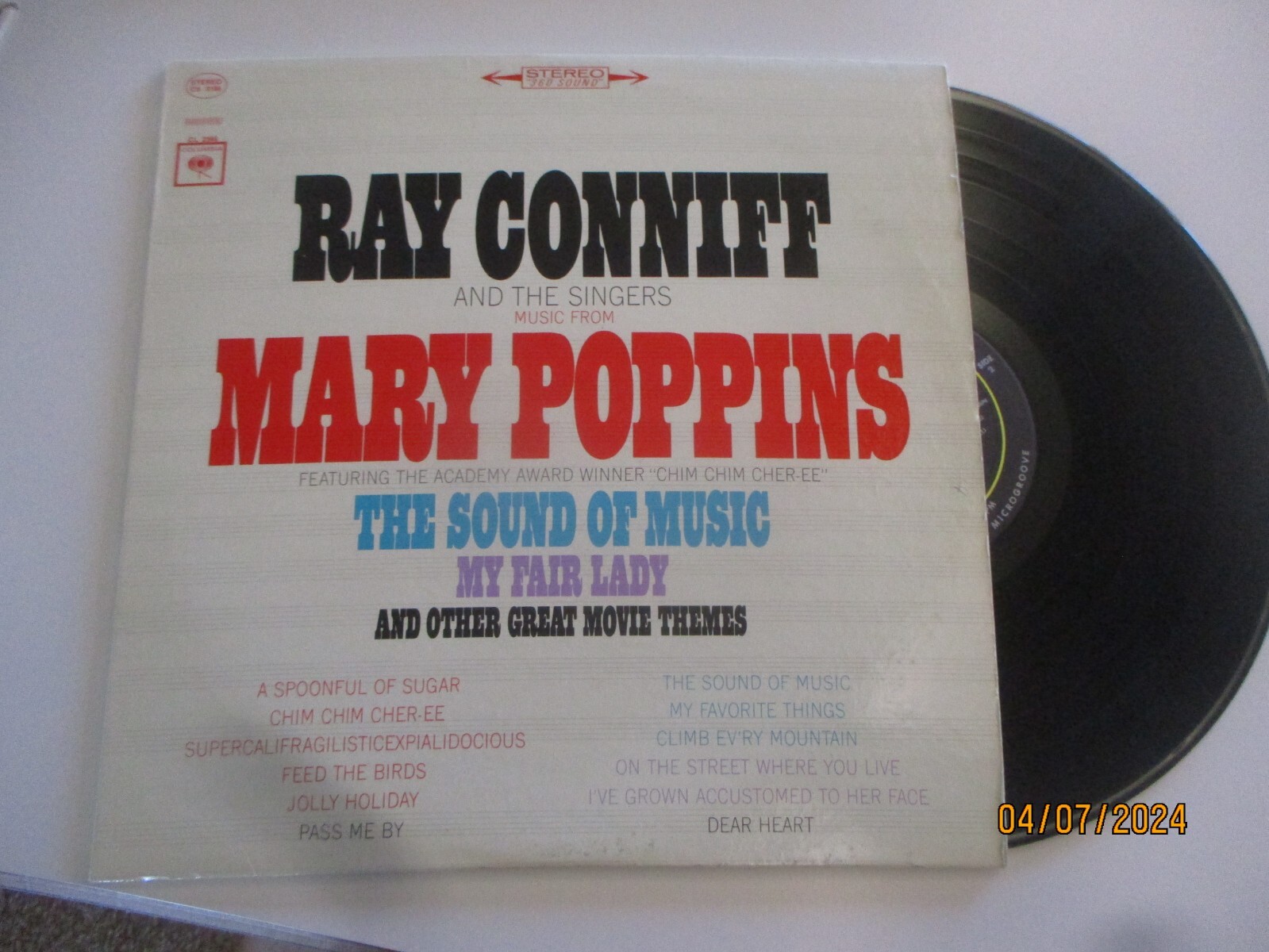 RAY CONNIFF MARY POPPINS MY FAIR LADY COLUMBIA 12" LP 33 RPM | eBay