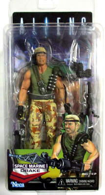 ALIENS / ALIEN Space Marine Drake - 7" / 18 cm - NECA - Kenner Tribute ...