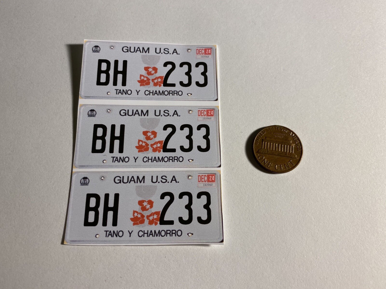 1/5 scale Guam USA license plate decals for your r/c car or truck | eBay