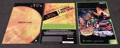 Original Xbox Pamphlets Lot Microsoft Games Booklet Xbox Live Promo ...