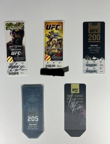Collection of RARE UFC full ticket stub lot Conor McGregor 200 205 181 ...
