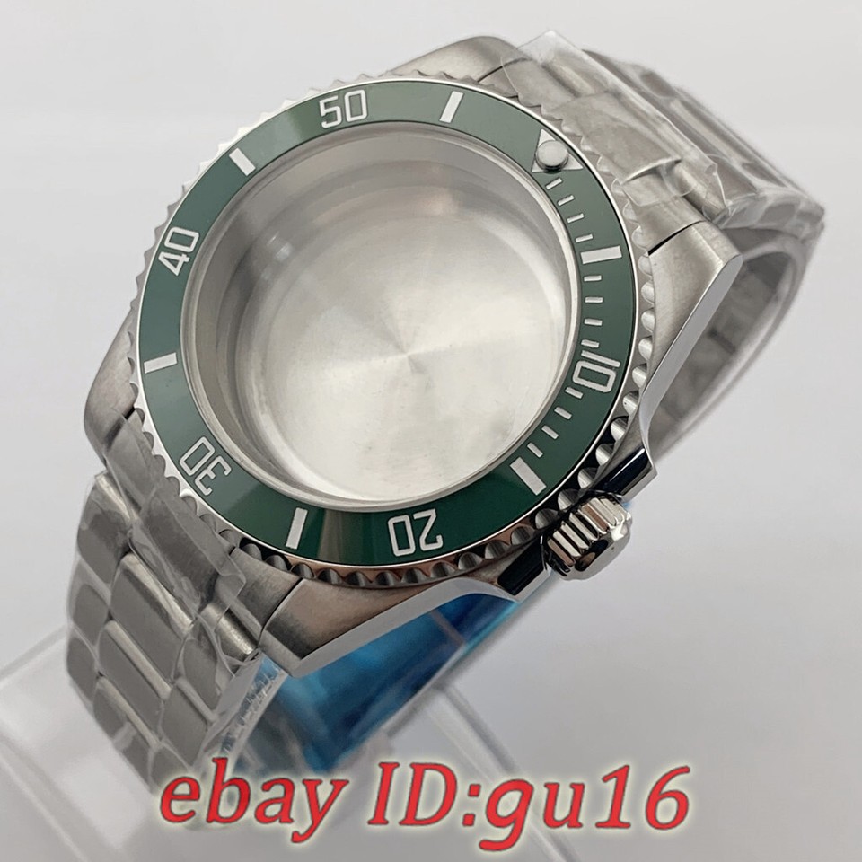 40mm White Ceramic bezel Watch Case Fit NH34 NH35 ETA 2824/2836 Miyota ...