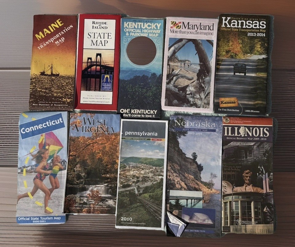 37 State Official Highway Maps From 1980-2010. | eBay