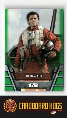 2020 Topps Star Wars Holocron Series #RES-3 Poe Dameron GREEN | eBay