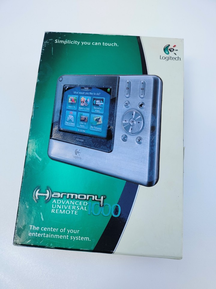 Logitech Harmony 1000 Advanced Touch Screen Remote Control *Untested ...