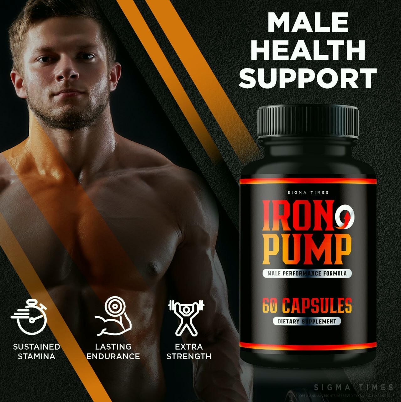 Iron Pump Male Health Pills to Boost Blood Flow and Muscle Functions ...