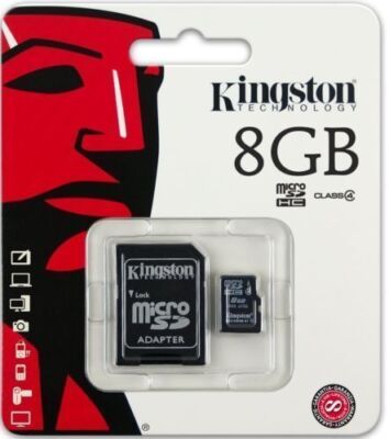 Kingston 8GB microSD Class 4 C4 micro SD SDHC 8G microSDHC memroy card ...