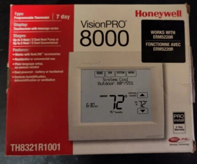 Honeywell VisionPRO 8000 with RedLINK Programmable Thermostat ...