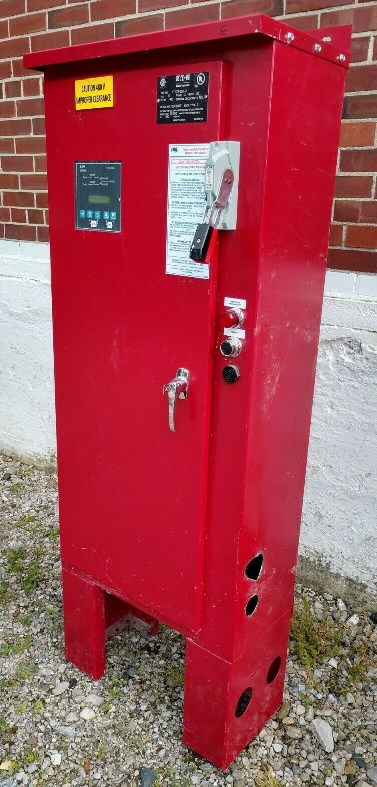 Eaton Cutler Hammer 30 HP 480 V Electric Fire Pump Automatic Transfer ...