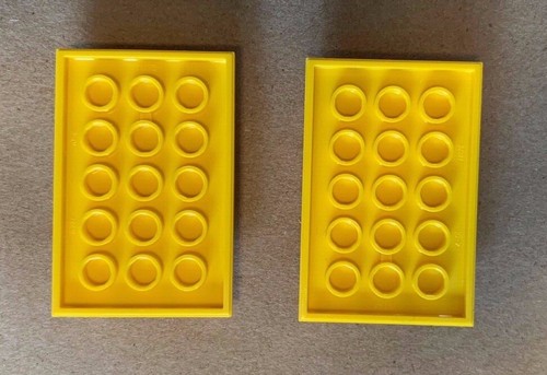 2 X LEGO Lego Train Wheel Base Bogie Plate Yellow | eBay