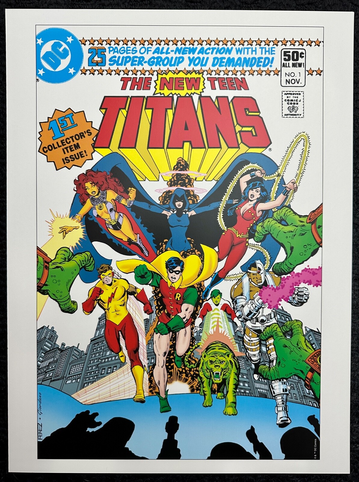 The New Teen Titans #1 DC Comics Poster by George Perez | eBay