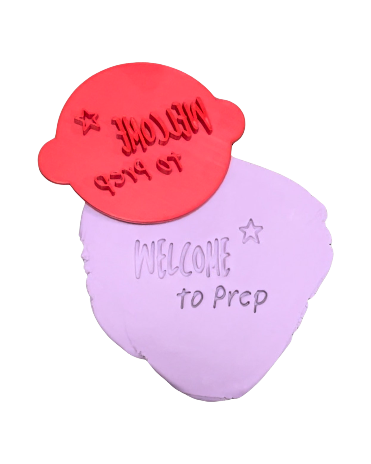 Welcome to prep Cookie stamp fondant embosser school starting | eBay