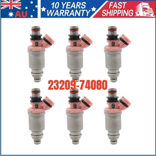 6x Fuel Injector For Toyota Landcruiser 1992-1998 1FZ-FE Engine 6cyl ...
