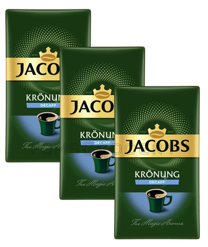 3 JACOBS DECAF Decaffeinated Ground Coffee Made in Germany 250g 8.8oz ...