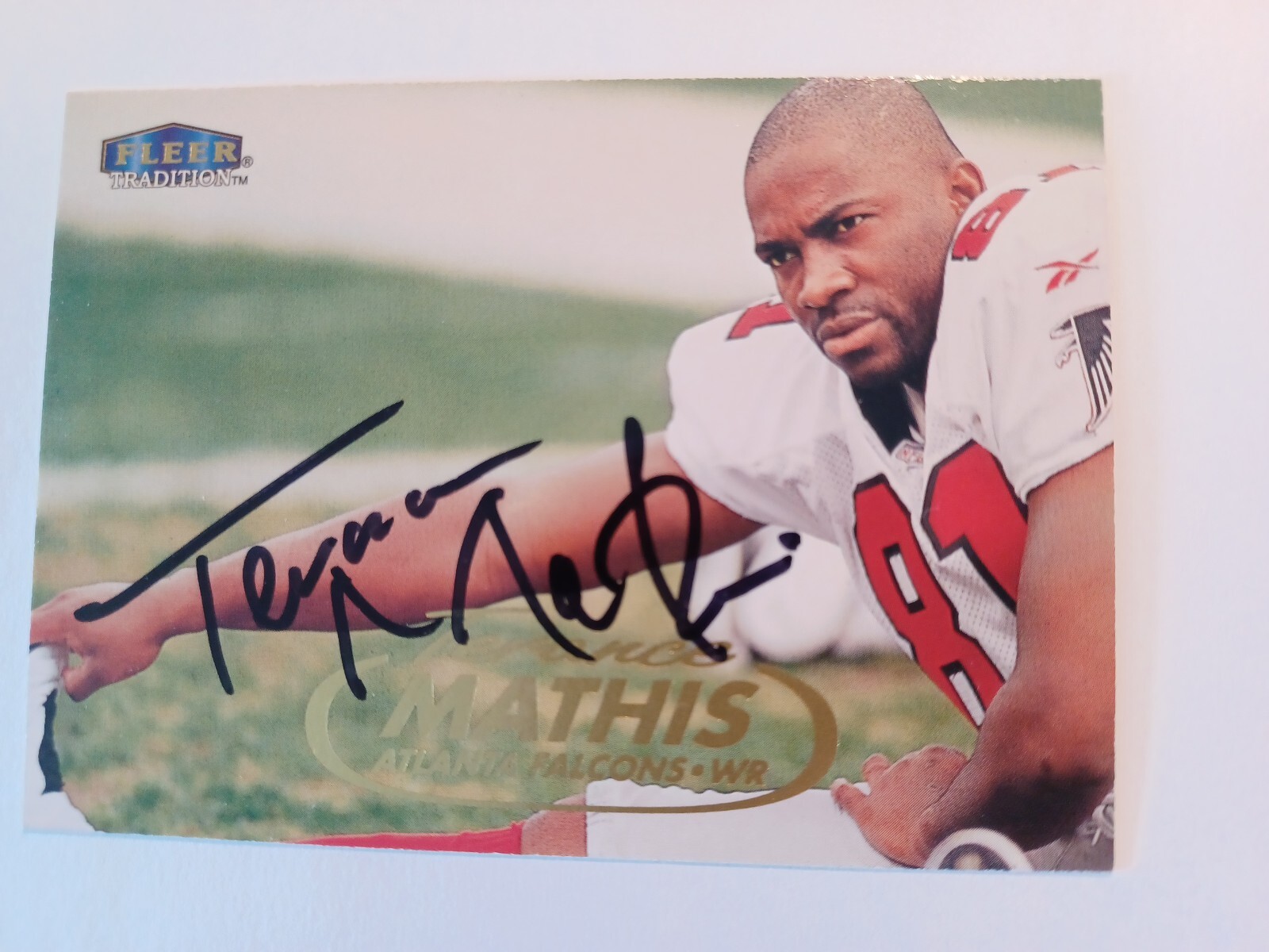 TERANCE MATHIS 1998 Fleer Tradition # 199 autographed signed card ...