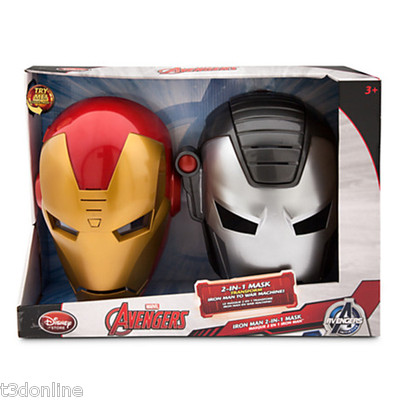 Marvel Iron Man 2-in-1 War Machine Mask Set with Sound Super Hero Toy ...