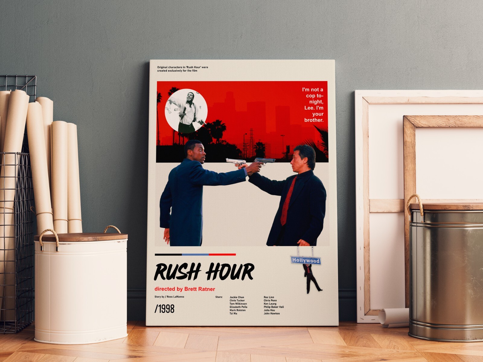Rush Hour Movie Vintage War Canvas 12x16 in Framed Art | eBay