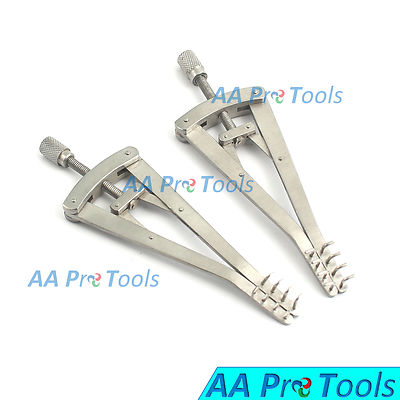 2 ALM Retractor 10cm sharp Blunt 4x4 Prongs, Ophthalmic Instruments | eBay