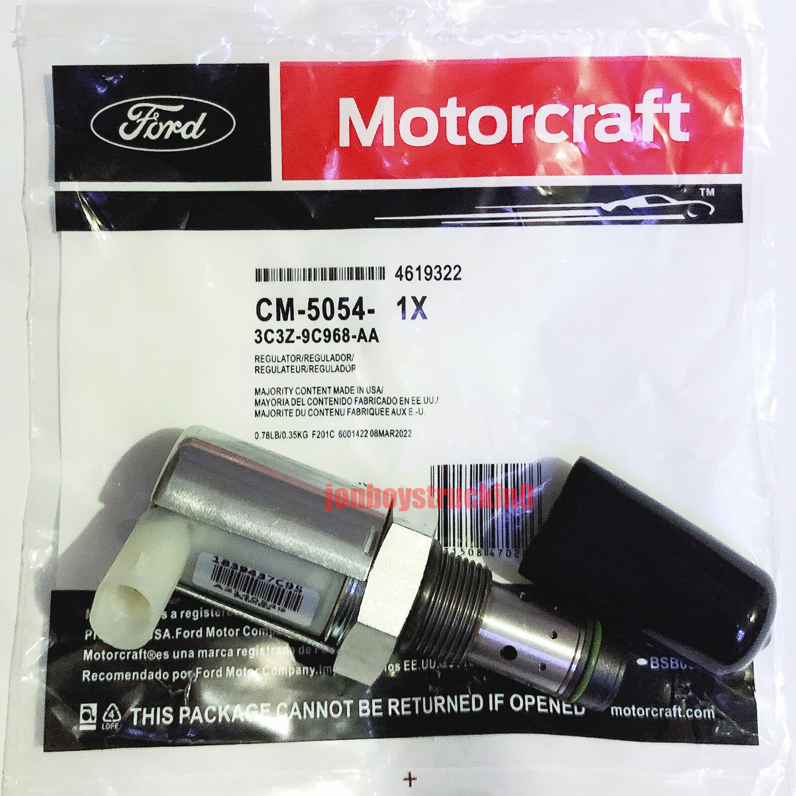 Motorcraft CM5054 6.0L Ford Powerstroke IPR Injection Pressure ...