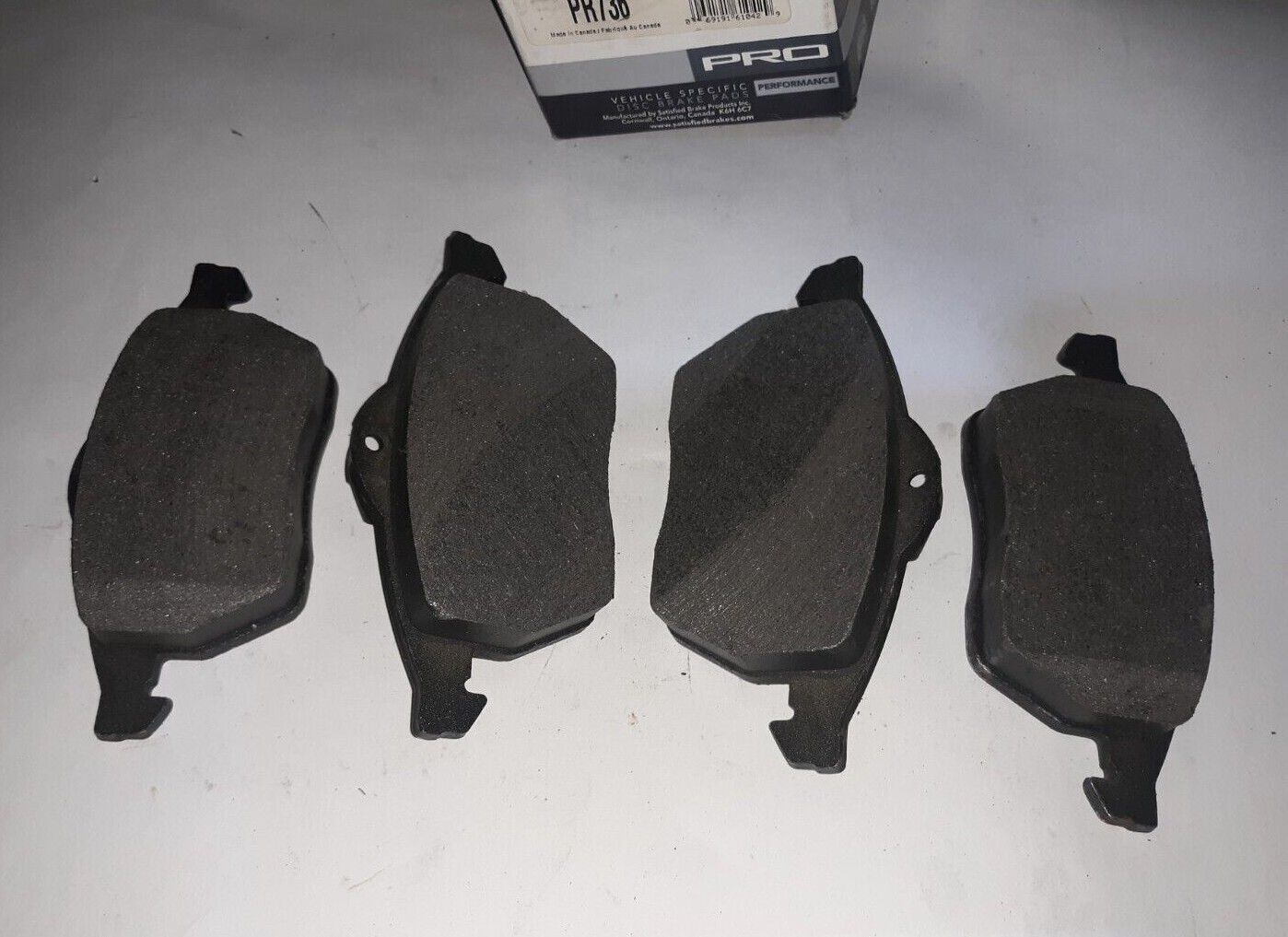 SET OF 4 NEW SATISFIED FRONT PRO PERFORMANCE DISC BRAKE PADS PR736 | eBay