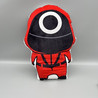 Squid Game Large Pillow Plush Stuffed Guard Action Figure Toy Red ...