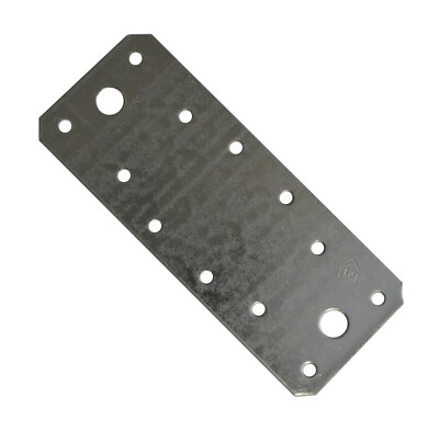 Flat Connecting Joining Plate Galvanised Heavy Duty Size140x55x2mm Pack ...