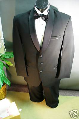 Black Shawl Lapel 3 button Tuxedo 80013 Worsted Wool | eBay