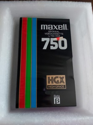 Maxwell Video Cassette L-750 HGX Beta-New Sealed Package | eBay