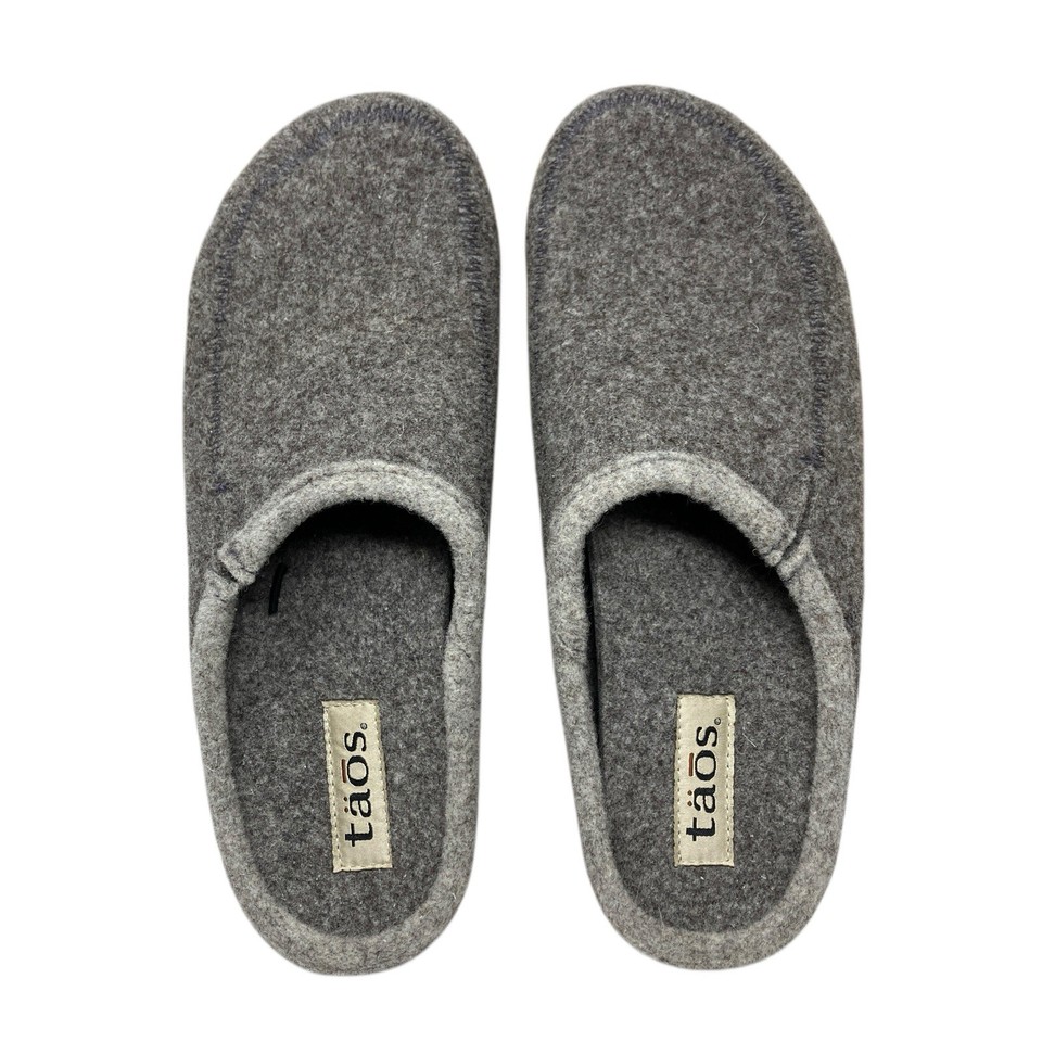 Taos Wool Do Clogs Womens 11 Gray Cork Slip On Comfort Slides Made in ...