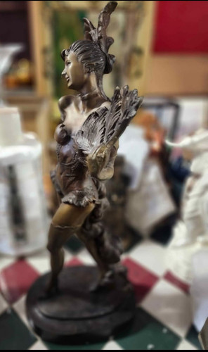 Fan Dancer, A Post Auguste Moreau Bronze Figurine | eBay