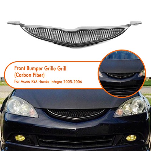 Carbon Fiber Front Bumper Grille Grill Kit For Acura RSX Honda Integra ...