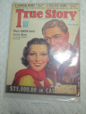 Vtg True Story Romance Magazine February 1938 | eBay