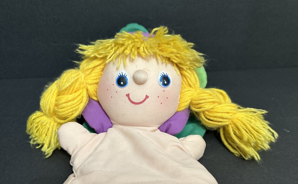 "BLOOMING DOLLS - RED POT" VINTAGE PLUSH TOY FLOWER PUPPET - 1987 - CAP ...