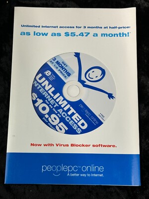 PeoplePC online Internet Software Access CD Media Sealed | eBay