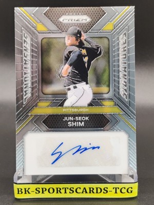 2024 Panini Prizm JUN-SEOK SHIM Auto Chrome Rookie RC SP Pittsburgh ...