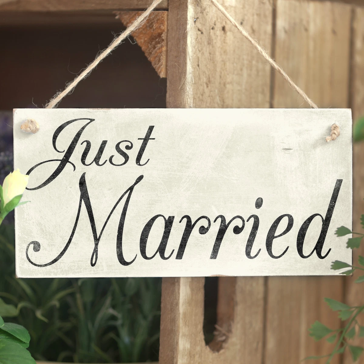 Just Married Sign