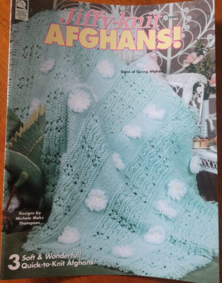 Jiffy-knit Afghans! Signs of Spring Leaflet 121002 | eBay