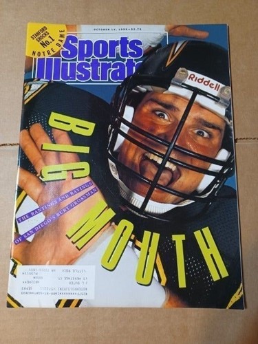 Sports Illustrated Magazine-October 15, 1990-San Diego's Burt Grossman ...