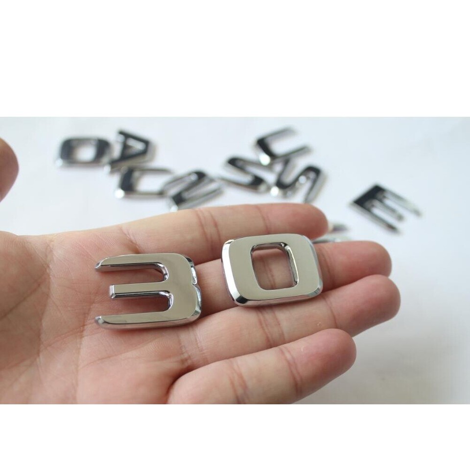 Chrome V CLASS V200 V220 V250 V250d V260L V220d 4MATIC Trunk Letters ...