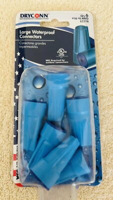 NEW DryConn Wire Connectors Aqua (6-Pack| Model #62316 | eBay