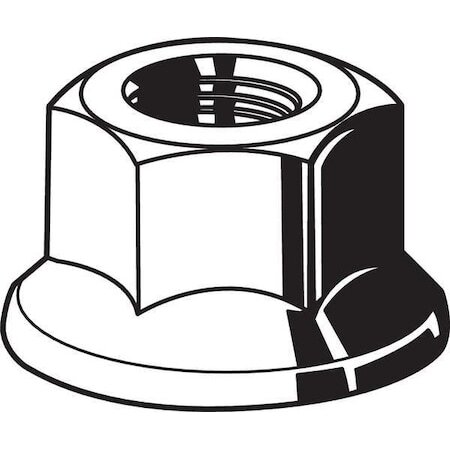 Zoro Select U12120.031.0001 Top Lock Distorted Thread Lock Nut, 5/16 ...