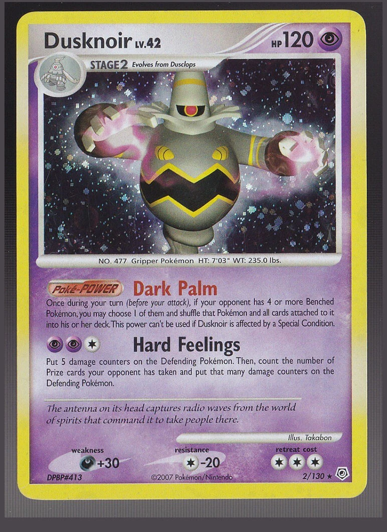 Pokemon Dusknoir Card