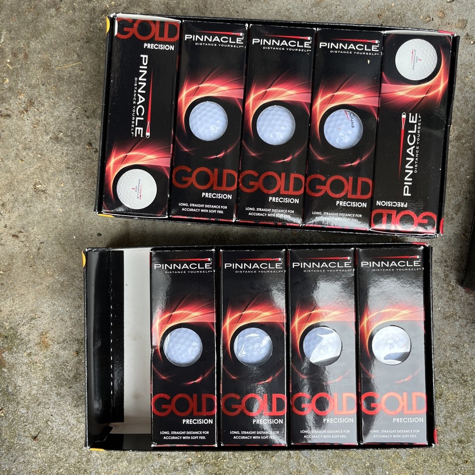 PINNACLE GOLD DISTANCE GOLF BALLS, 15 + 12 | eBay